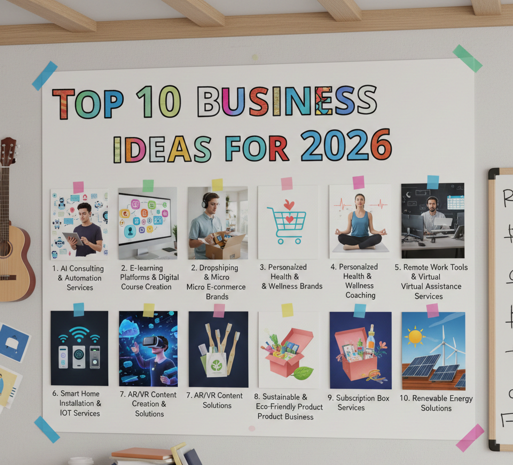 Amazing 10 business ideas for 2026 - Postontop